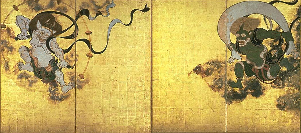 The God of Wind and Thunder by Ogata Kōrin - Masterpieces of Japanese ...